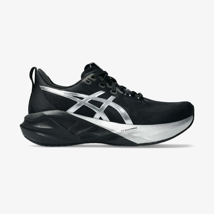 Tênis Asics Novablast 5 Platinum Feminino Preto-Prata